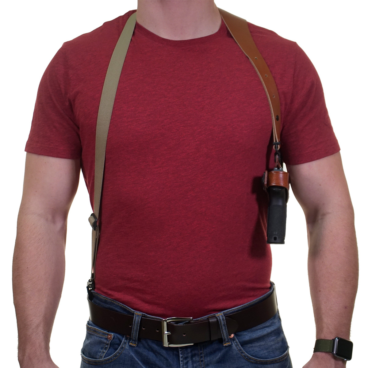 Half Harness Web Belt W/Belt Clip